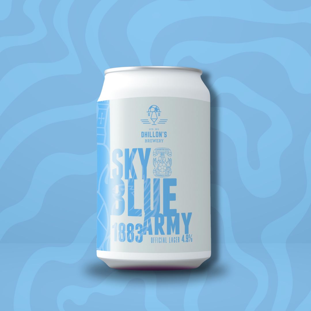 Sky Blue Army Lager - Dhillons Brewery