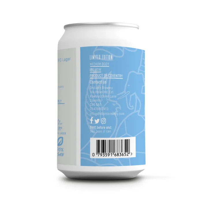 Sky Blue Army Lager - Dhillons Brewery